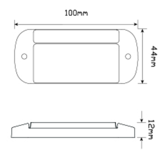 44 Series LED Marker Light Amber - LED AUTOLAMPS