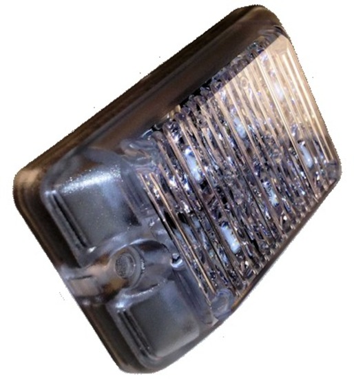 8EVP 6 LED surface mount warning light - Red / White