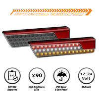 355 Series Sequential Tail Lights CSB Plug - Black PCB Pair