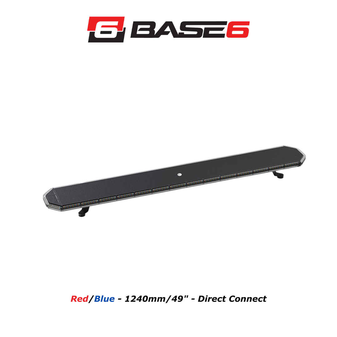BASE6 Guardian Light Bar Red/Blue- 1240mm/49" - Direct Connect - Base6