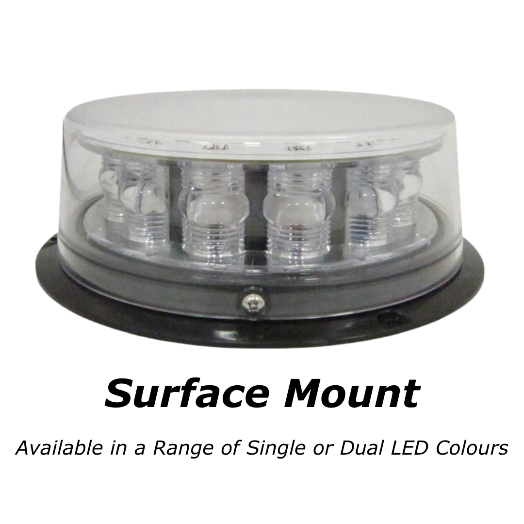 8EVP OZBEACON 18 LED Surface Mount Beacon
